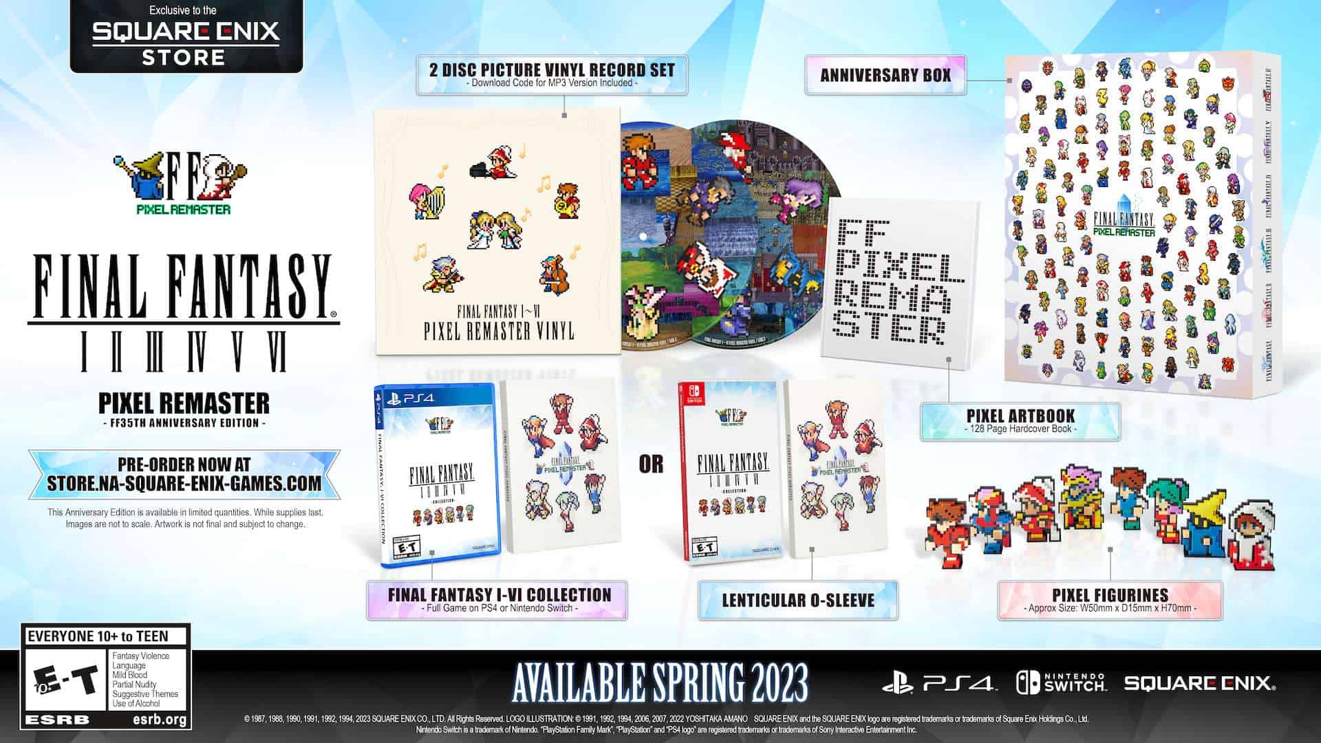 Final Fantasy Pixel Remaster ทั้ง 6 ภาค จะลงให้ PS4 และ Switch ในช่วงปี ...